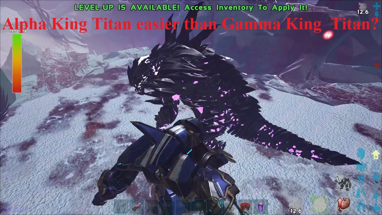 Solo Alpha King Titan ARK Survival Evolved Extinction Boss solo - YouTube