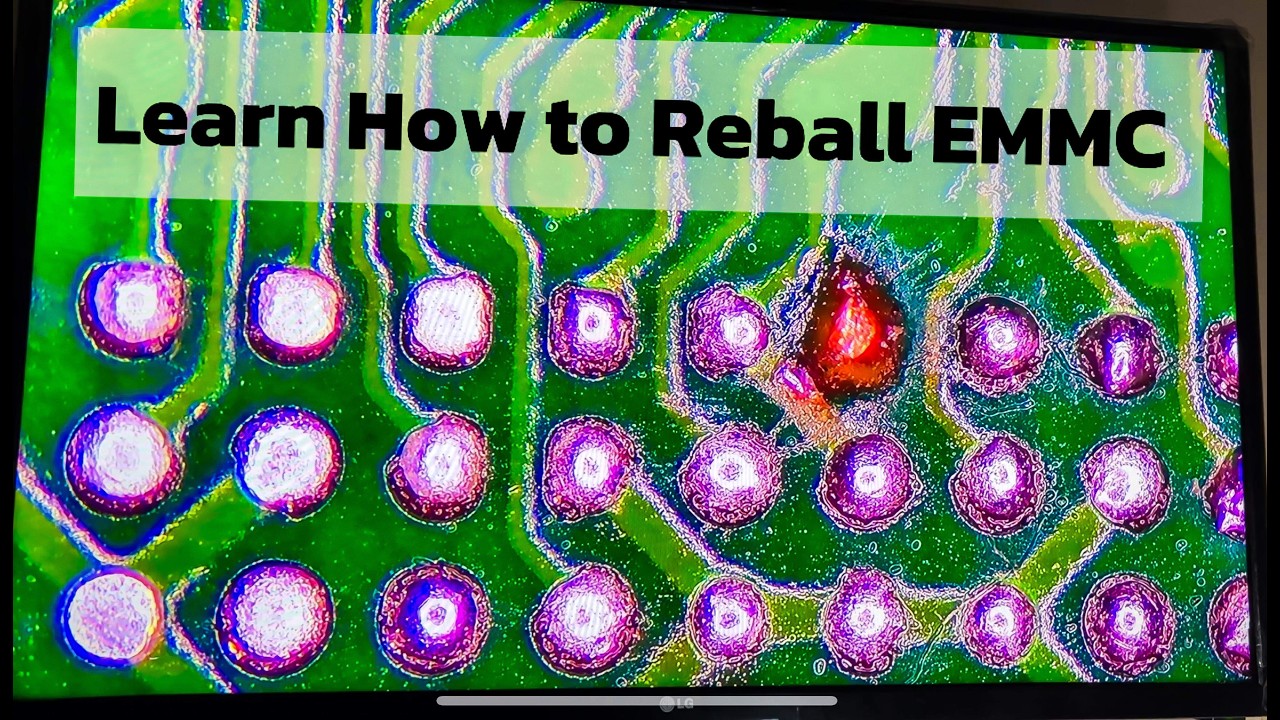 EMMC Reballing And Damaged Solder Pads Repair - YouTube
