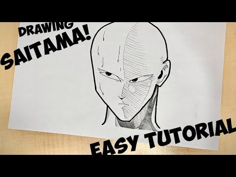 SAITAMA Drawing Tutorial! EASY Step-by-step - YouTube