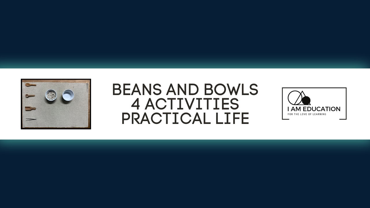 Montessori Materials - Beans and Bowls - 4 Activities - Practical Life ...