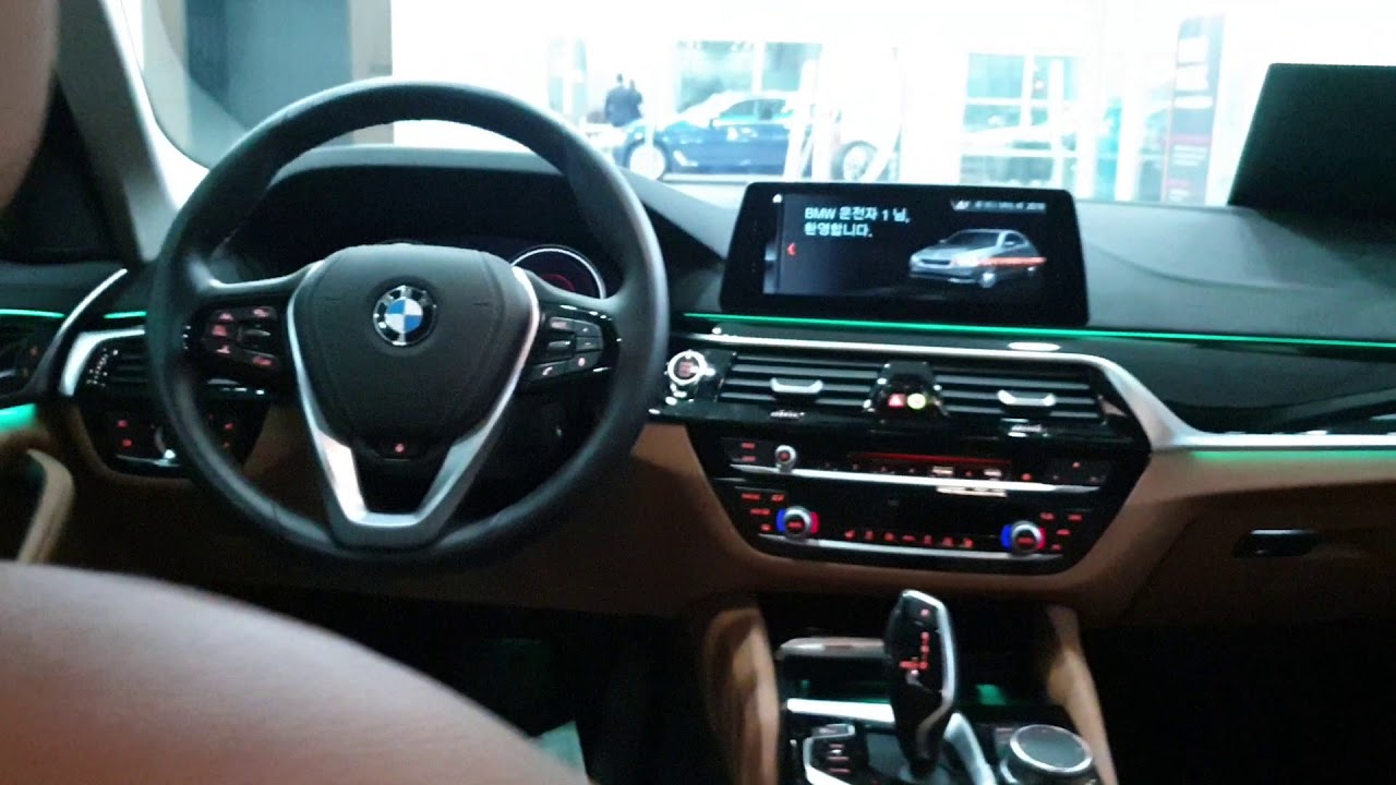 BMW 520i Luxury 쥐색 Bluestone(C2Y) & Cognac Seats - YouTube