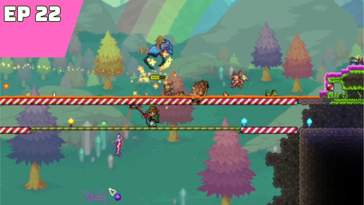 Terraria Expert Mode: Let's Play: Ep 22: Crystal Serpent and Queen Bee ...