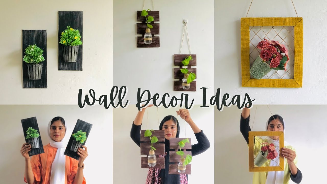 Cardboard wall decor idea | best out of waste | home decor | cardboard ...