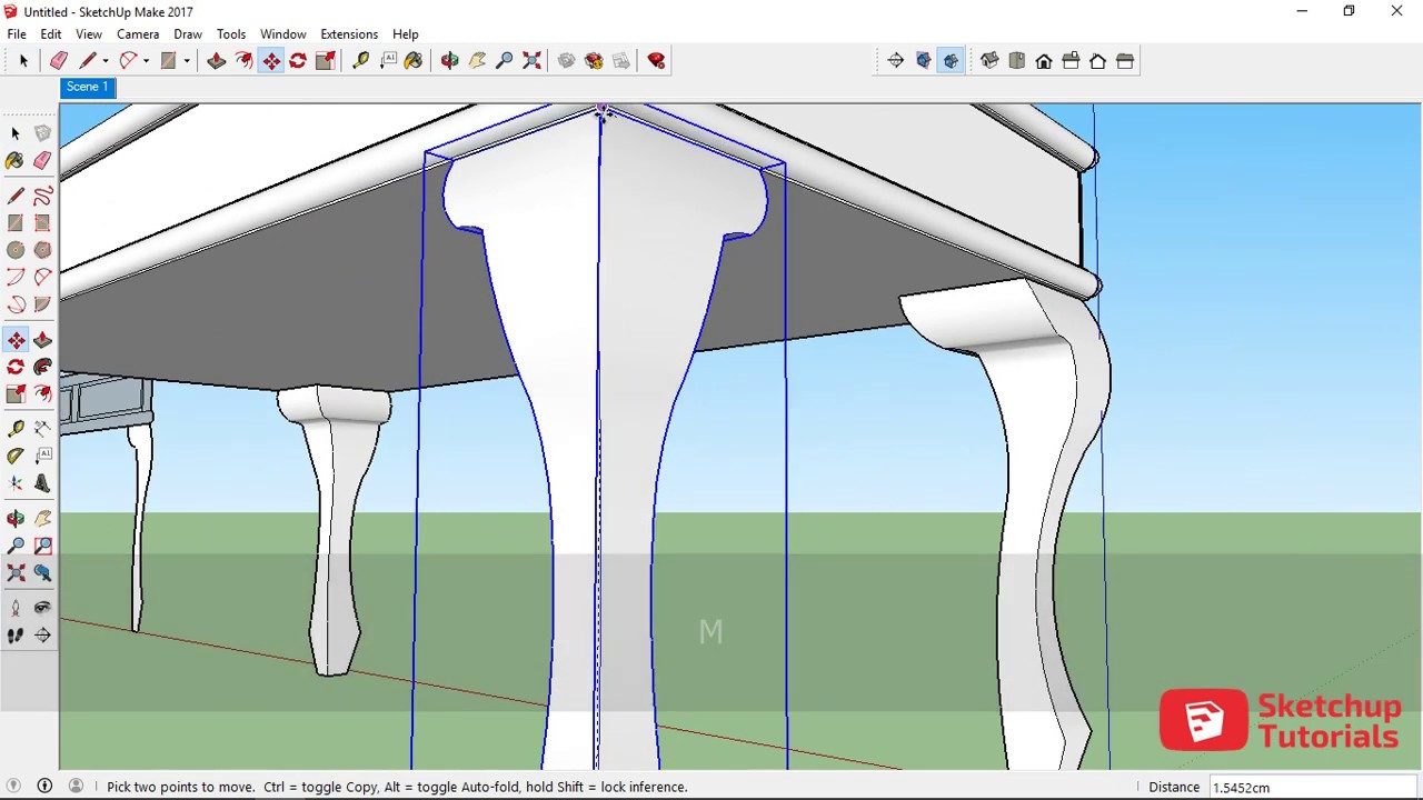Desain Meja Jepara di Sketchup - YouTube