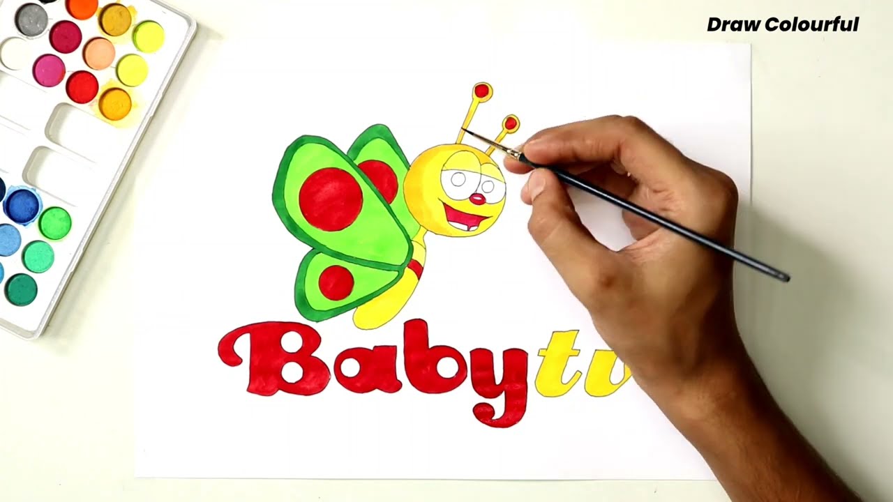How to draw Baby TV logo | BABY TV - YouTube
