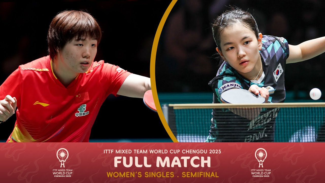FULL MATCH | Kuai Man vs Kim Nayeong | Semifinal - ITTF Mixed Team ...