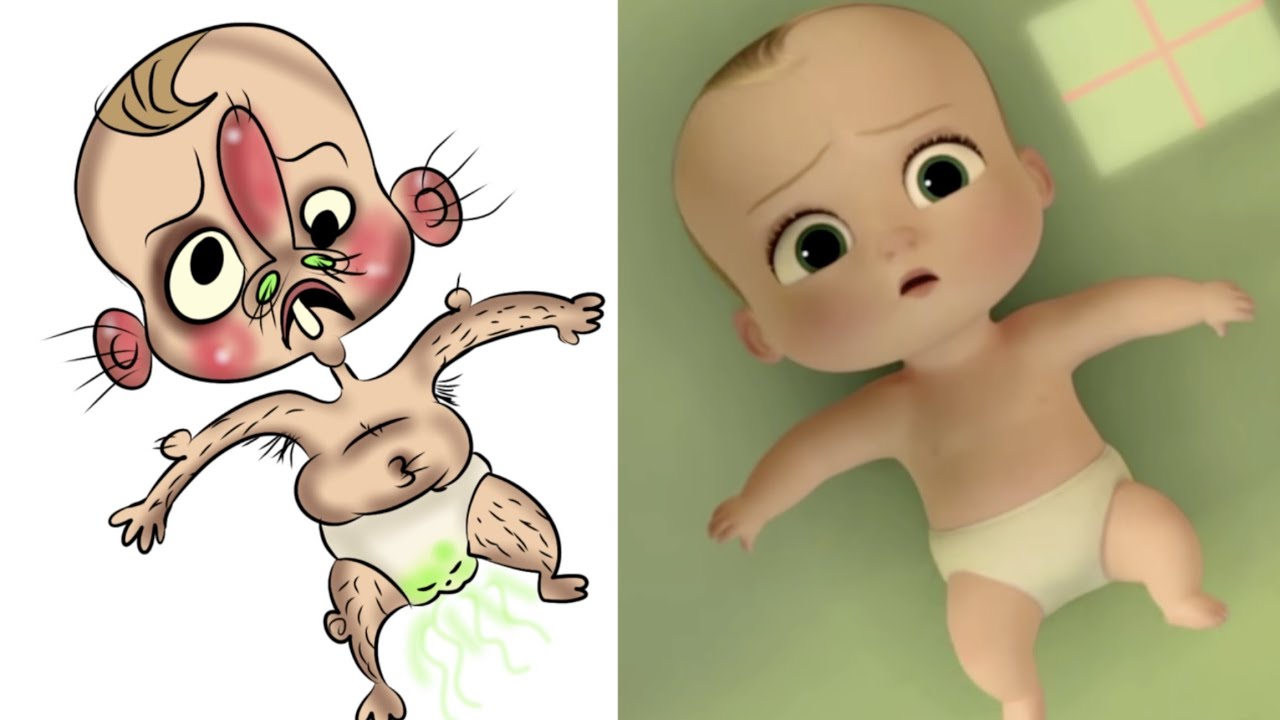 the boss baby goes to the doctor Drawing meme - funny baby boss drawing ...