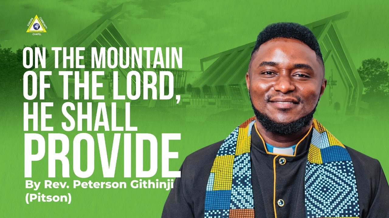 On the mountain of the Lord, He shall provide - Rev. Pitson - YouTube