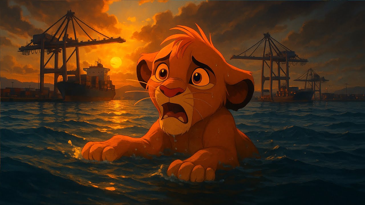 Simba Falls Into the Ocean… and Doesn’t Come Back 💔 | Tragic GTA 5 Lion ...
