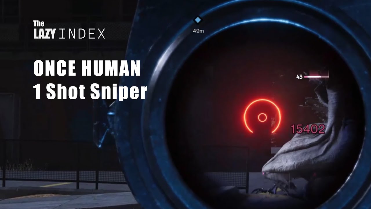 once human One shot sniper - YouTube