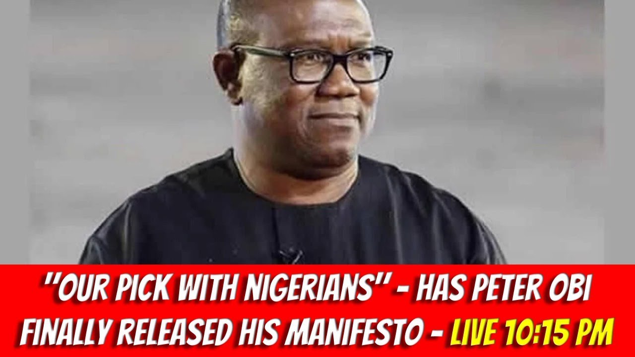 "OUR PACK WITH NIGERIANS" - HAS PETER OBI FINALLY RELEASED HIS ...