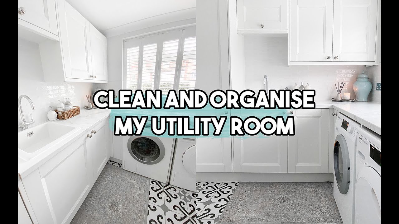 DECLUTTER, CLEAN AND ORGANISE WITH ME | UTILITY ROOM CLEANING ...