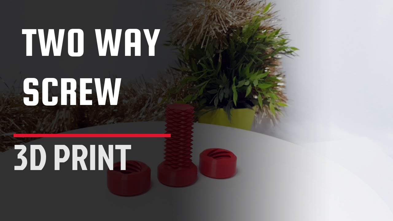 3D Print - Two way screw amazing Timelapse - YouTube