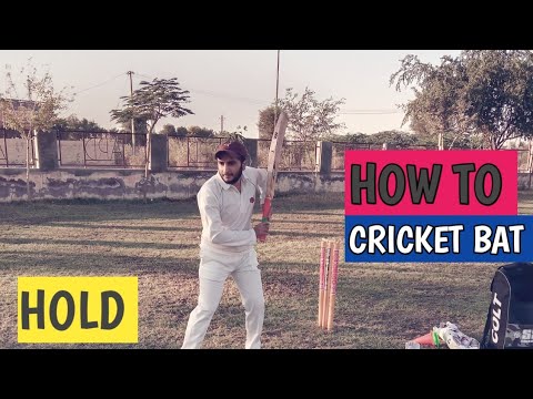 How To Hold Cricket Bat ||How To Hold Cricket Bat As Left Handed ...