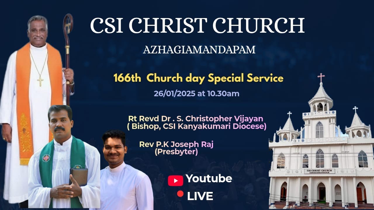🔴LIVE 166th CHURCH DAY SPECIAL SERVICE/26-01-26 | CHRIST CHURCH ...
