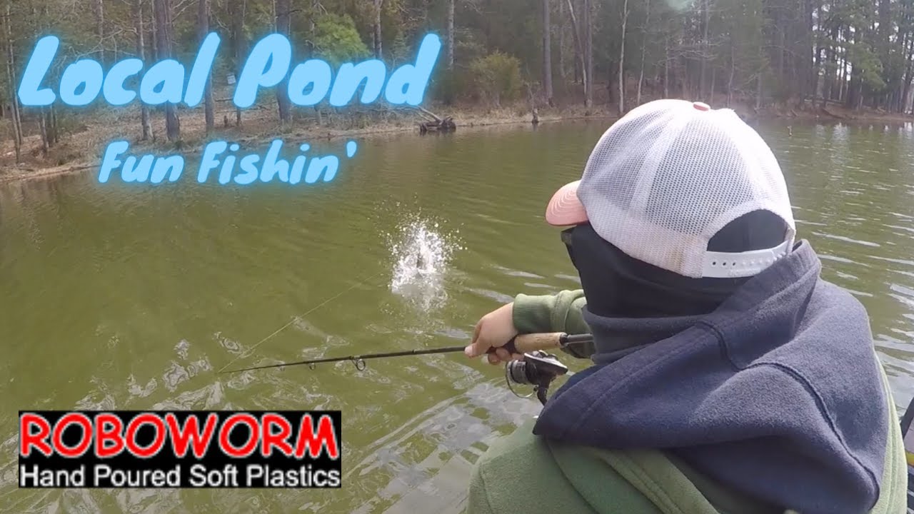 Kayak Bass Fishing Pre Pre-Spawn using a Roboworm Drop Shot - YouTube