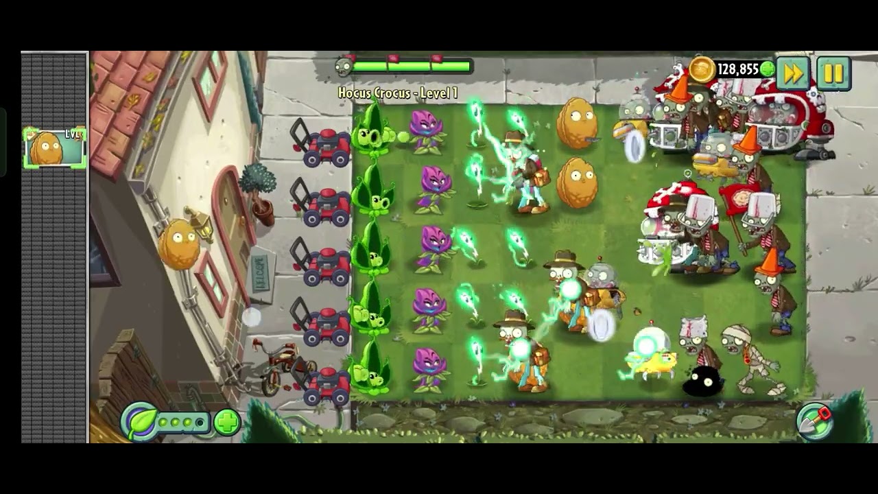 #gaming pvz2 hocus crocus level 1,2 - YouTube