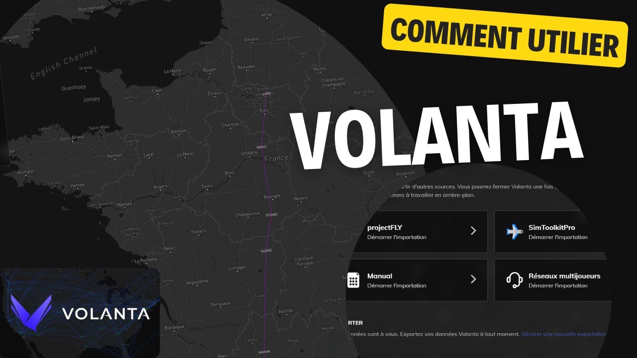 Comment utiliser Volanta ( Crée plan de vol ) - YouTube