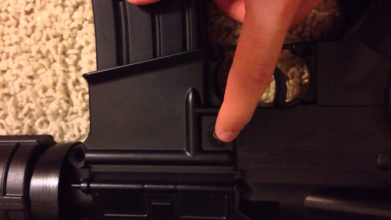 Colt M4-A1 spring powered airsoft gun - YouTube