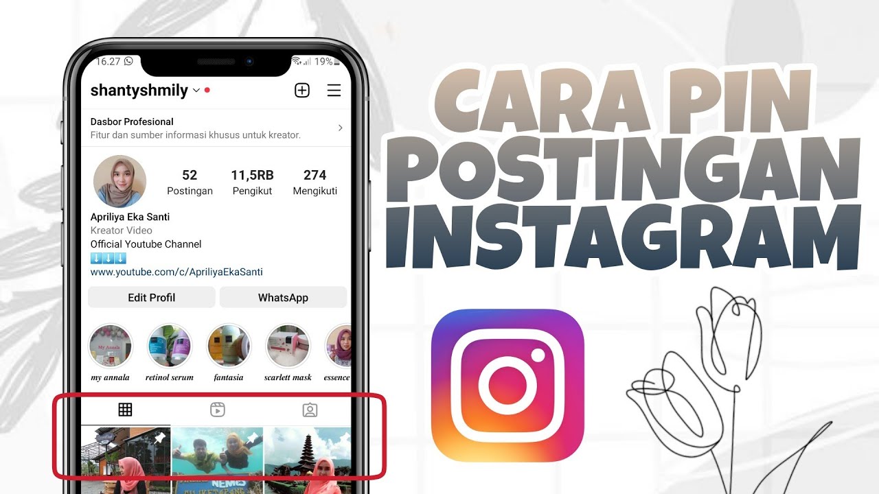 CARA PIN POSTINGAN DI INSTAGRAM - YouTube
