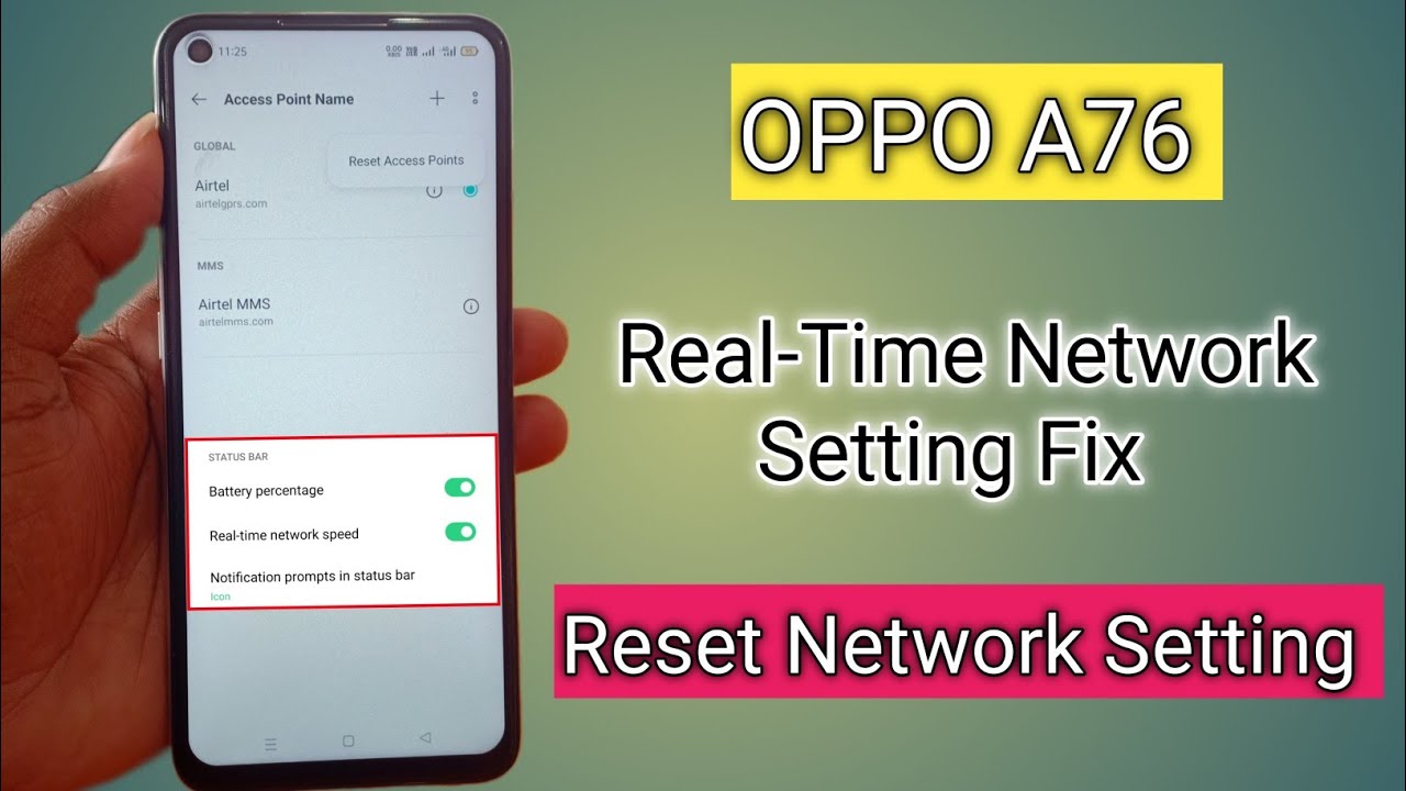 OPPO A76 Network Problem Solve | How to Fix Network Problem in Setting ...