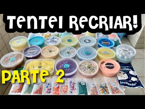 TENTEI RECRIAR 5 SLIMES FAMOSAS E MOSTREI TODAS NOVIDADES DE SLIMES NO ...