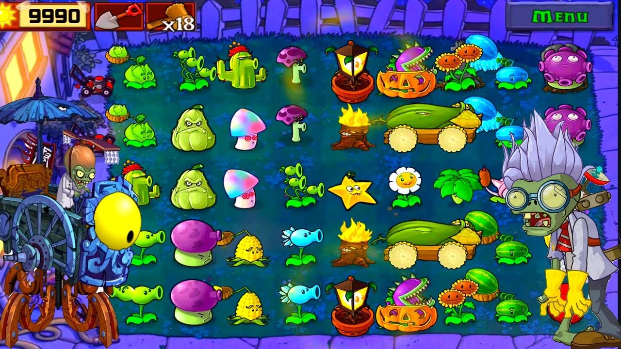 100k Plant vs Zombie Hacker 99999 Zombies In Survival __ Plants vs ...