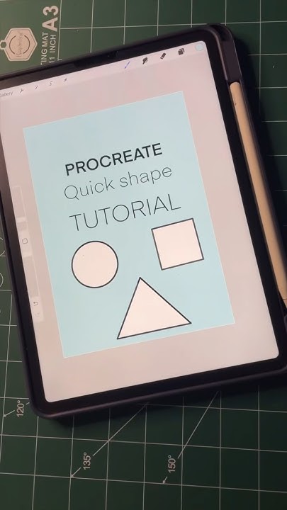 How to draw perfect shapes in Procreate | Procreate Tutorial for beginners #procreate # ...