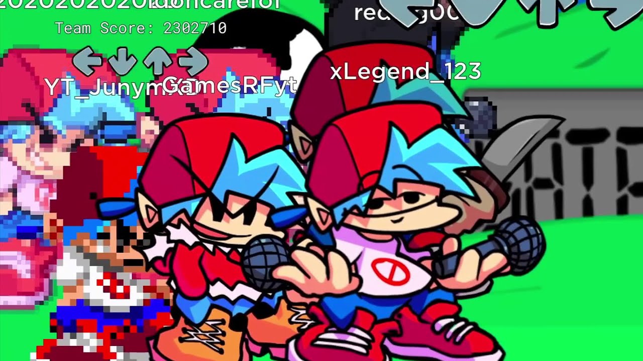 VLKzinnN Vs 9 Otimizadores de FNF | 1v9 In Monday Morning Misery - YouTube