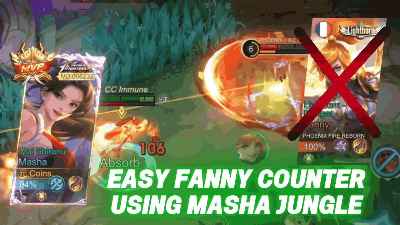 Destroying Fanny with Masha Jungle!! • MLBB ASMR (No Music, No Talk ...