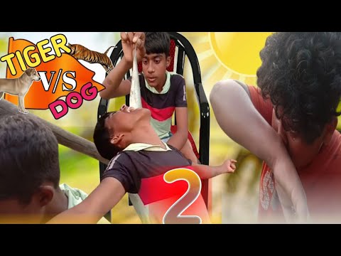 Tiger v/s Dog ||part-2 বাঘ/কুকুর||2024 New Video||Sofik Comedy Video||DRP TV 45 official||New ...