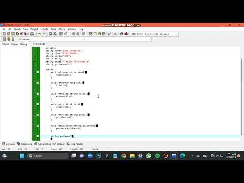 UTS PBO Program C++ Setter & Getter - YouTube