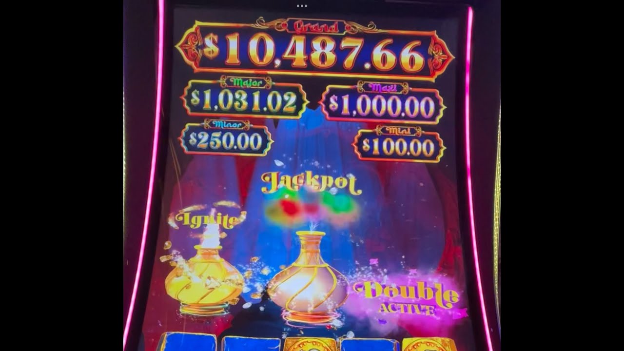 Mystery of the Lamp all 3 Lamps activated😁💵💵 #bigwin #jackpot #lasvegas ...