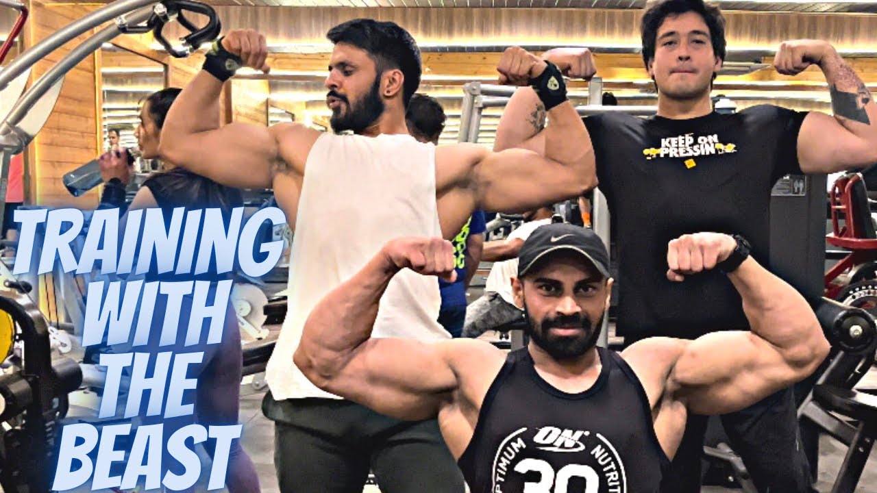 Training with the beast| workout with a bodybuilder | - YouTube