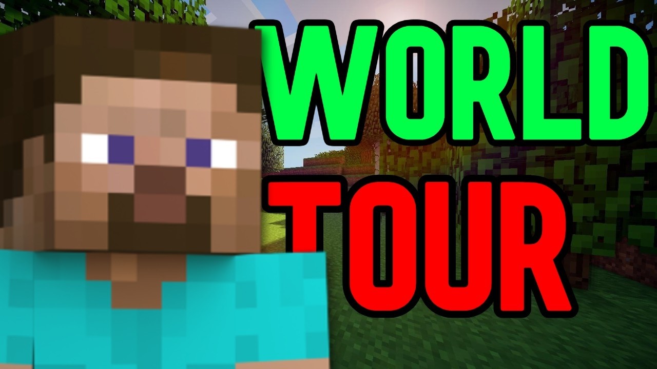 Minecraft world tour - YouTube