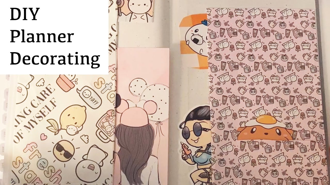 Decorating my A5 Planners using only what I have in my collection ...