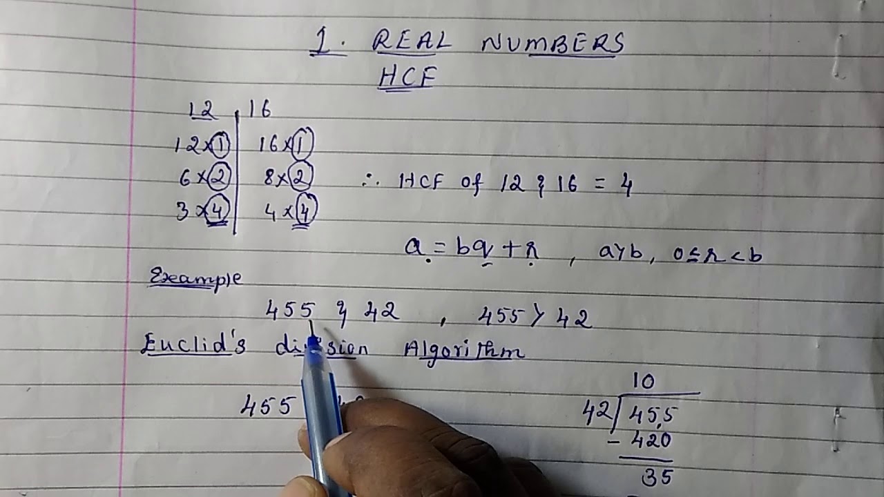 10th Maths Real Numbers YouTube 10th Maths Real Numbers YouTube