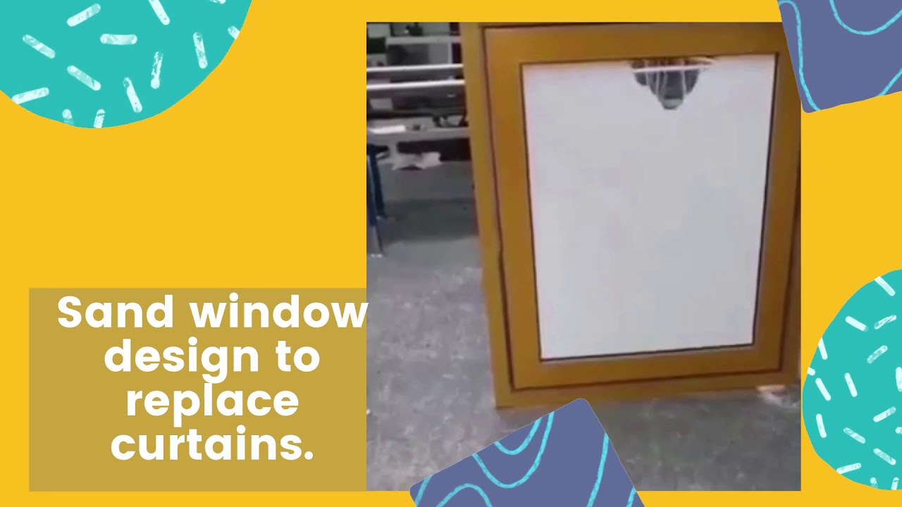 Sand window design to replace curtains| Sustainability 2021| - YouTube