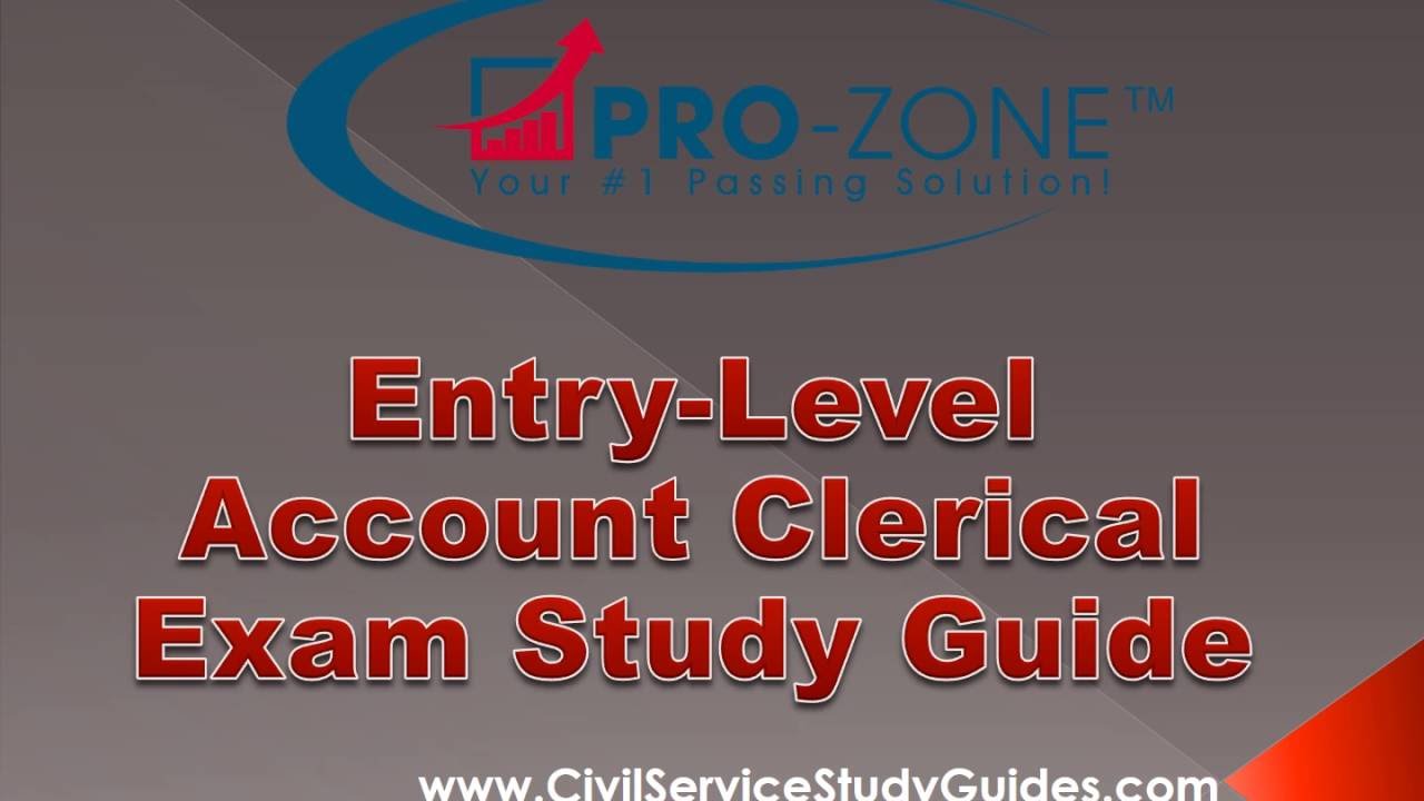 Entry Level Account Clerical Exam Study Guide - YouTube