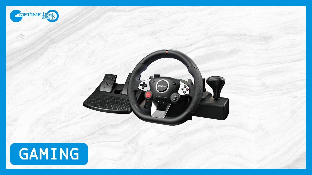 Qeome NS-9887 Game Steering Wheel Function Introduction - YouTube