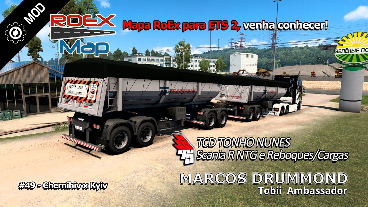 RoEx - RoExtended - Mapa Mod para ETS 2 # 49 - Chernihiv x Kyiv/ MOD ...