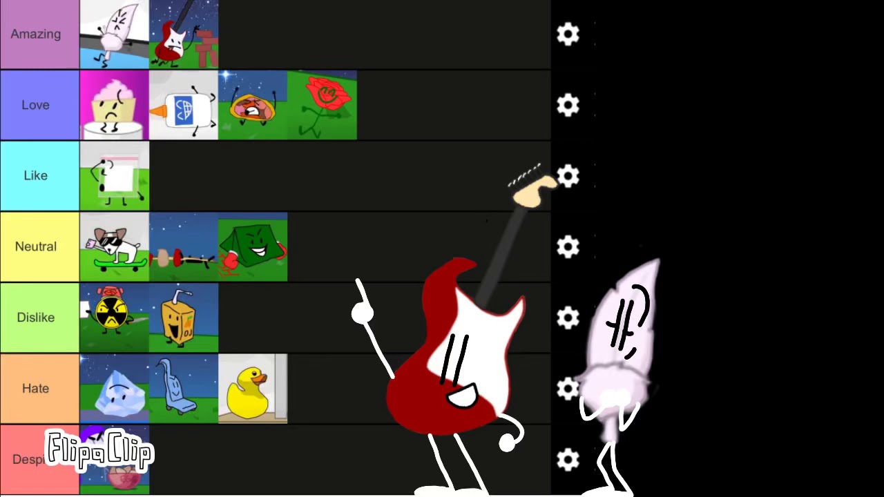 BFDI mini + BFDI mini again tier list - YouTube