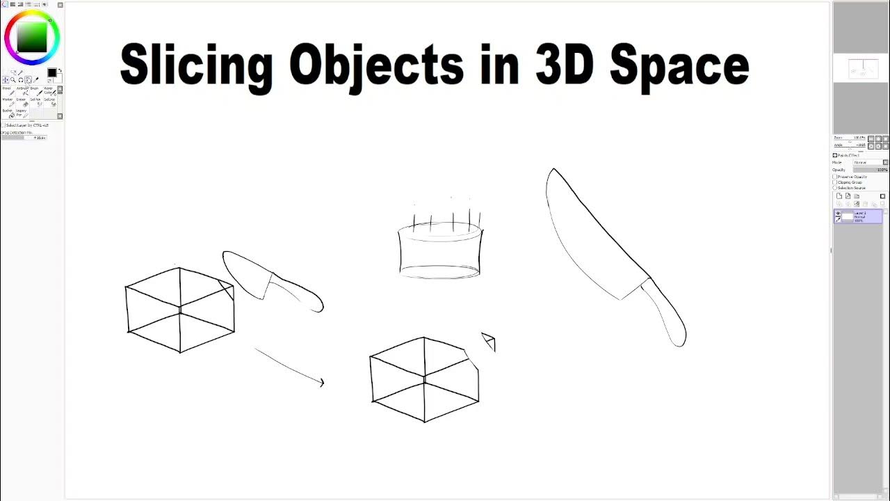 Slicing objects in 3D space - YouTube