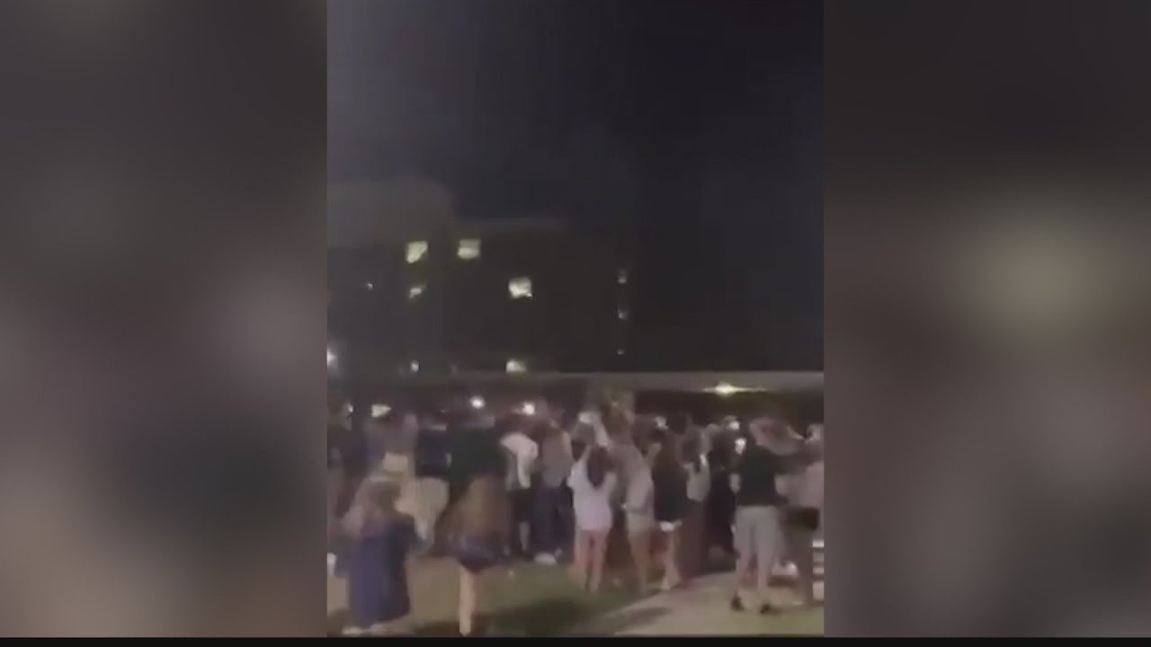 Video shows Penn State students partying in massive crowd, ignoring ...