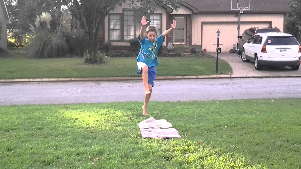 How to do a front walk over and front handspring - YouTube