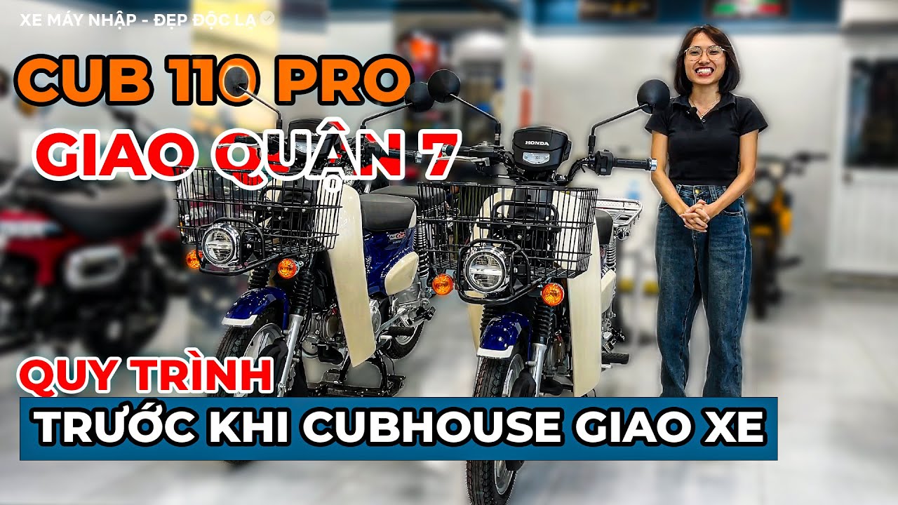 Quá tuyệt vời khi Honda Super Cub 110 Pro chuẩn bị lăn bánh tại Quận 7 ...