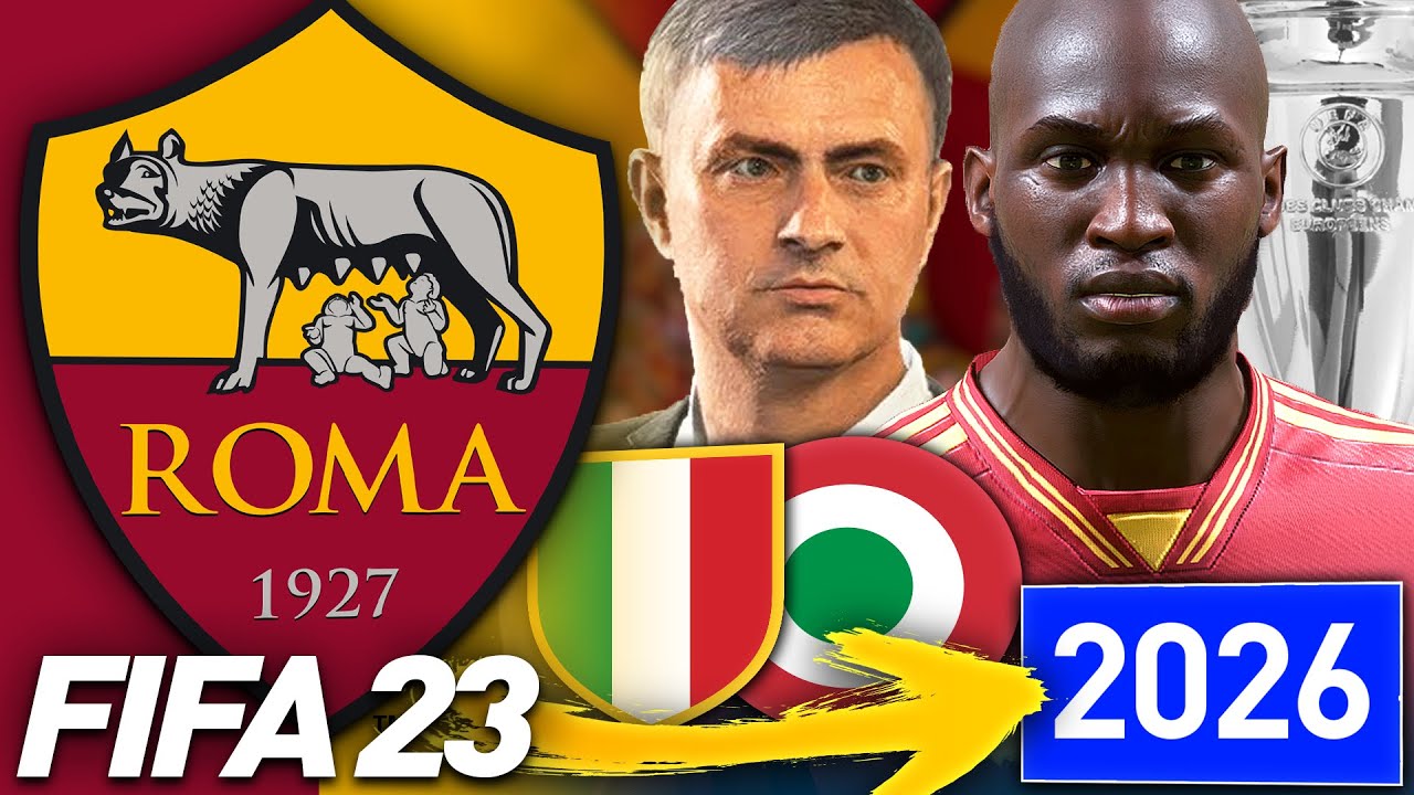 Dalla ZONA RETROCESSIONE al TRIPLETE in 3 ANNI con la ROMA! | FIFA 23 ...