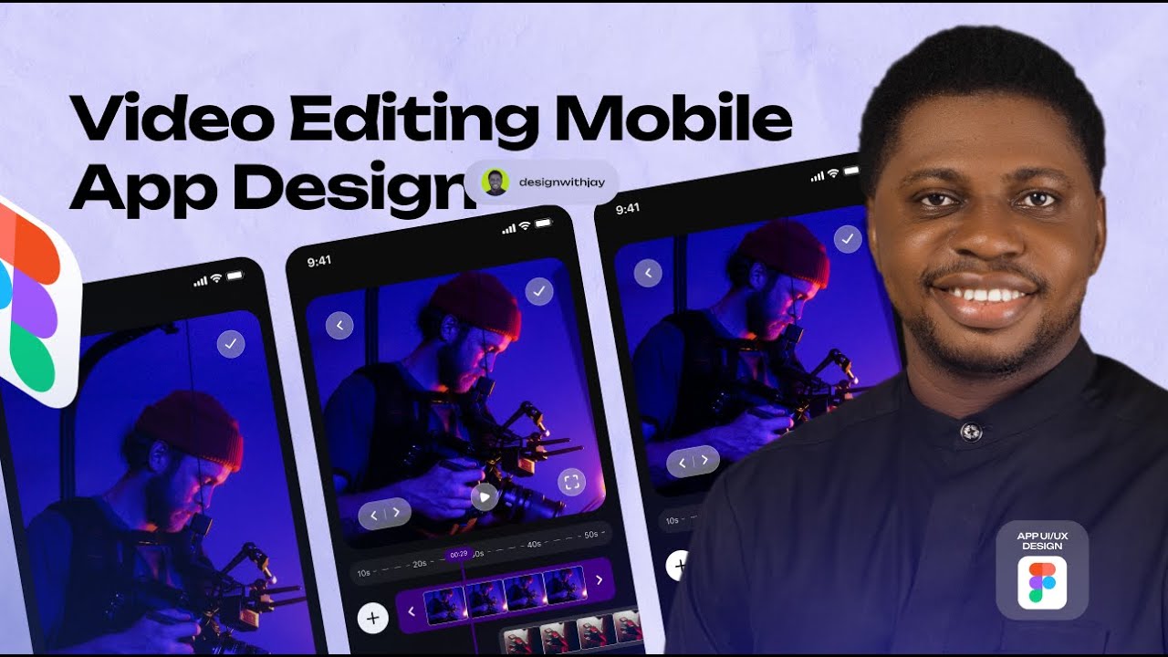 Figma UI/UX Tutorial: Design a Clean Video Editing App (Step-by-Step ...