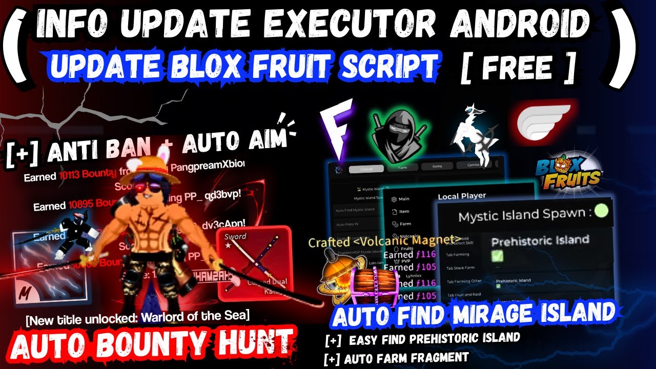 [ UPDATE 2025 ] BLOX FRUITS SCRIPT 🔥 AUTO RACE V4, MIRAGE & PREHISTORIC ...