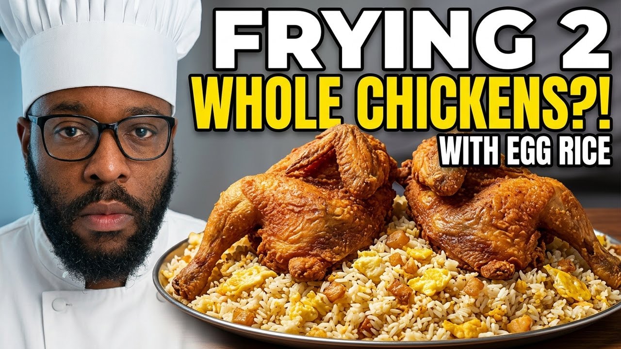 “FRYING 2 WHOLE CHICKENS?! WITH EGG RICE” - YouTube